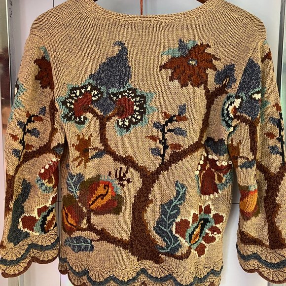 Peruvian Connection | Sweaters | Vintage Peruvian Connection Botanical ...